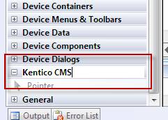 Adding Kentico CMS Controls to the Toolbox